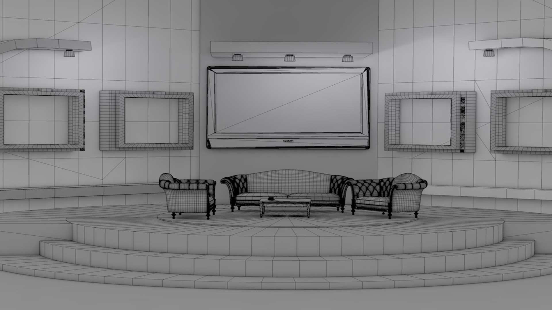Talk Room 3D Model - TurboSquid 1298387