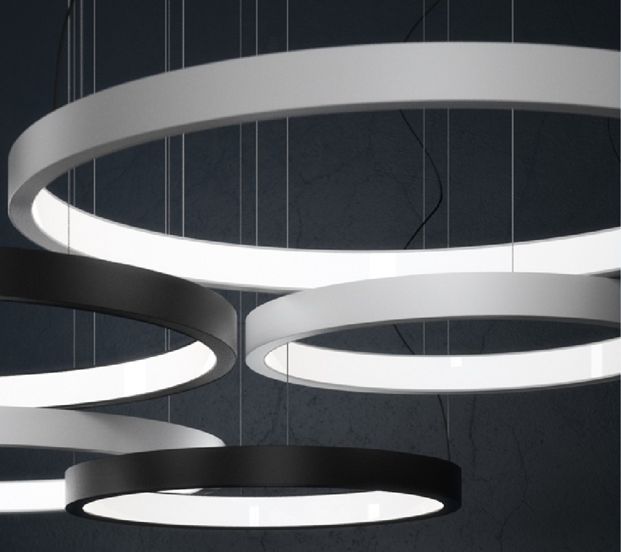 3D hanging lamp hoop forstlight - TurboSquid 1569277