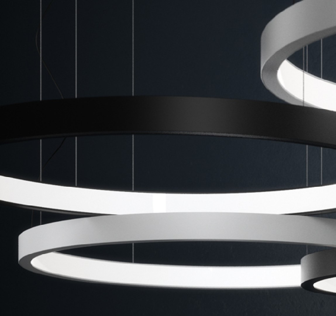 3D hanging lamp hoop forstlight - TurboSquid 1569277