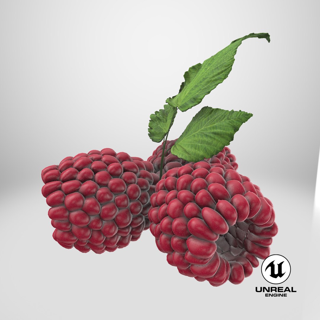 3D Raspberries - TurboSquid 2122550