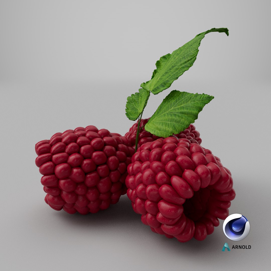 3D Raspberries - TurboSquid 2122550