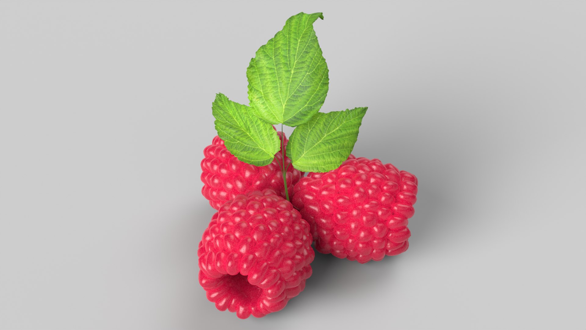 3D Raspberries - TurboSquid 2122550