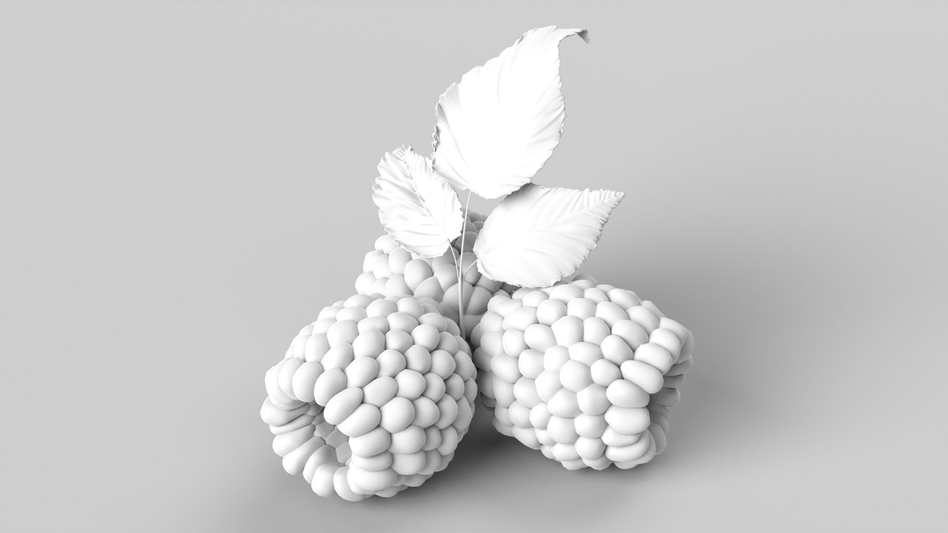 3D Raspberries - TurboSquid 2122550