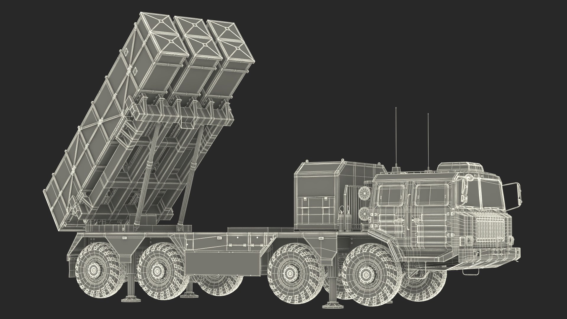 Chinese MLRS WS-2D Green Camouflage in Battle Position 3D model ...