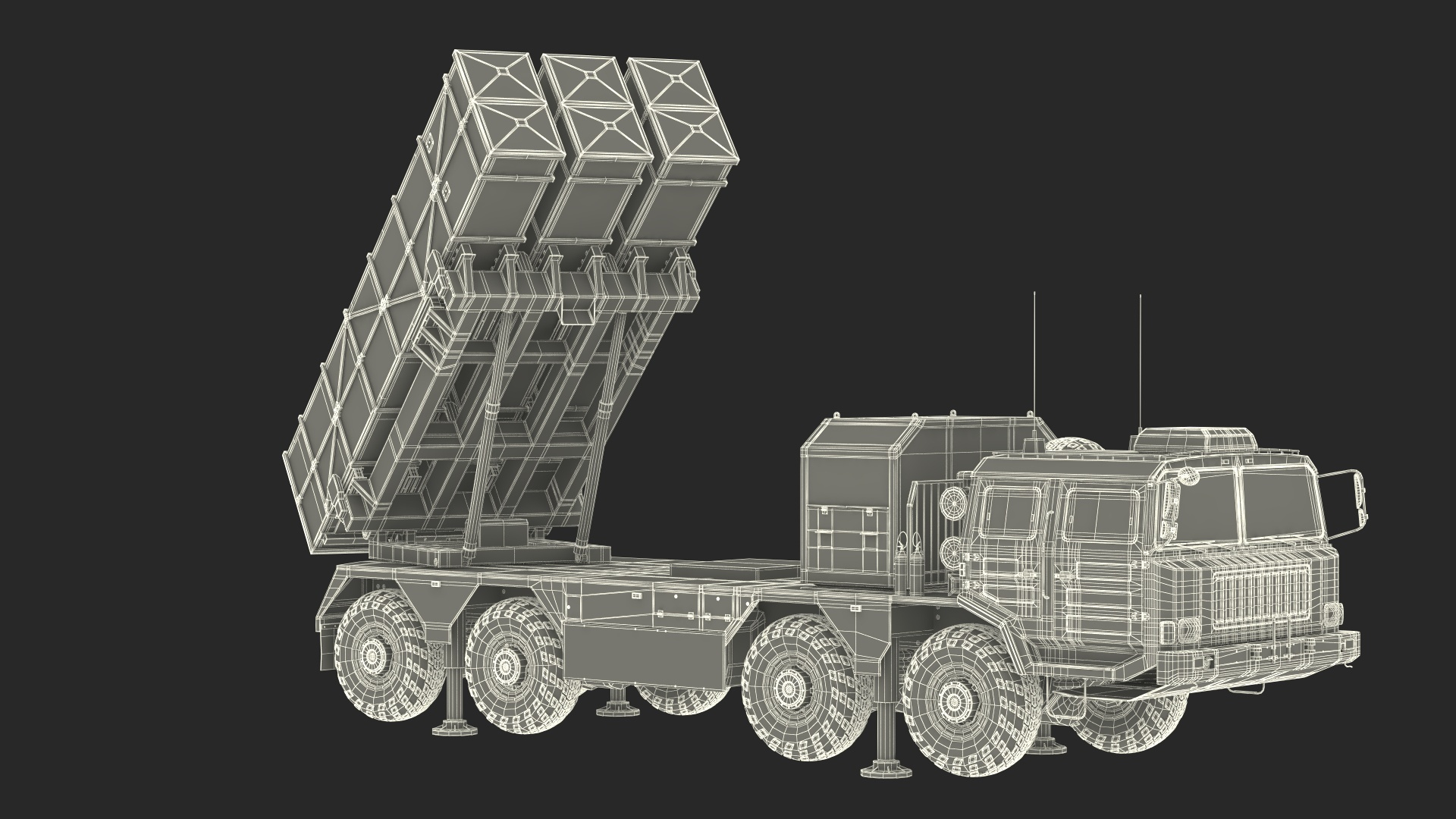 Chinese MLRS WS-2D Green Camouflage In Battle Position 3D Model ...