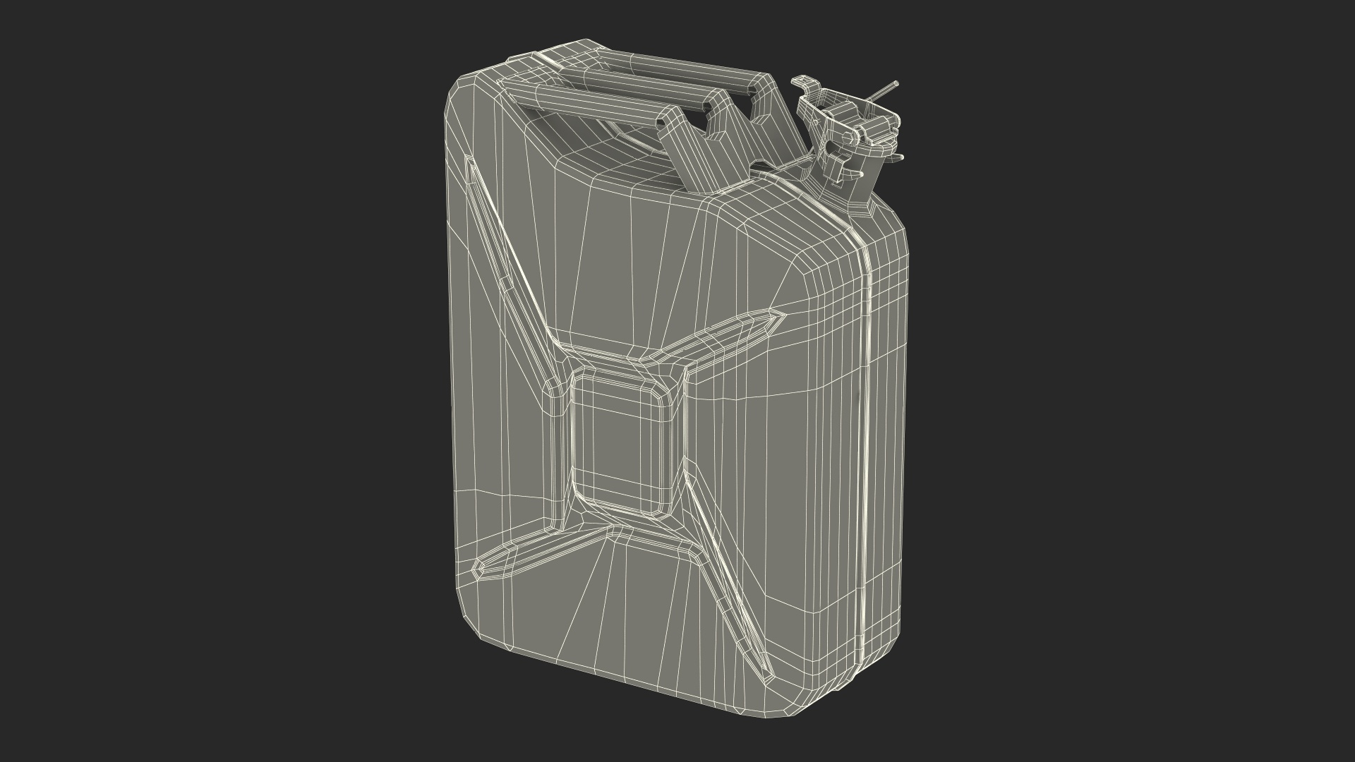 3D Metal Jerry Gas Fuel Tank Military Style Model - TurboSquid 2119199