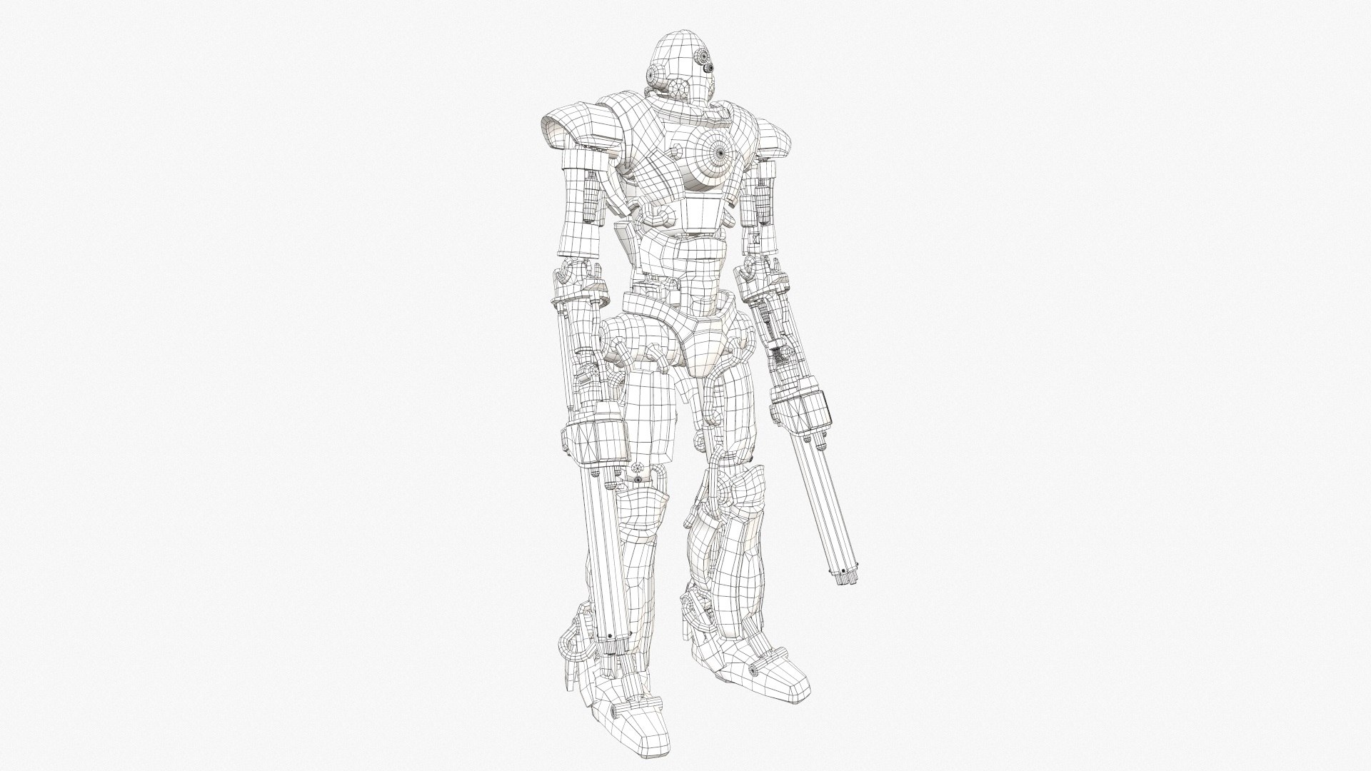 3D sci-fi military soldier mech model - TurboSquid 1597231