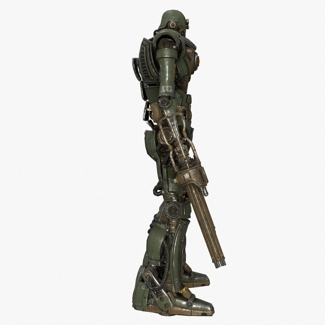 3D sci-fi military soldier mech model - TurboSquid 1597231