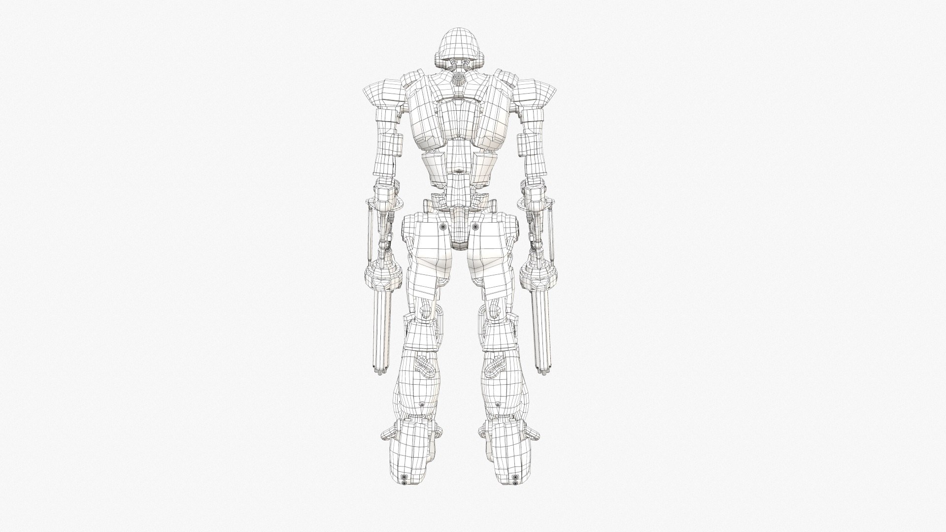 3D sci-fi military soldier mech model - TurboSquid 1597231