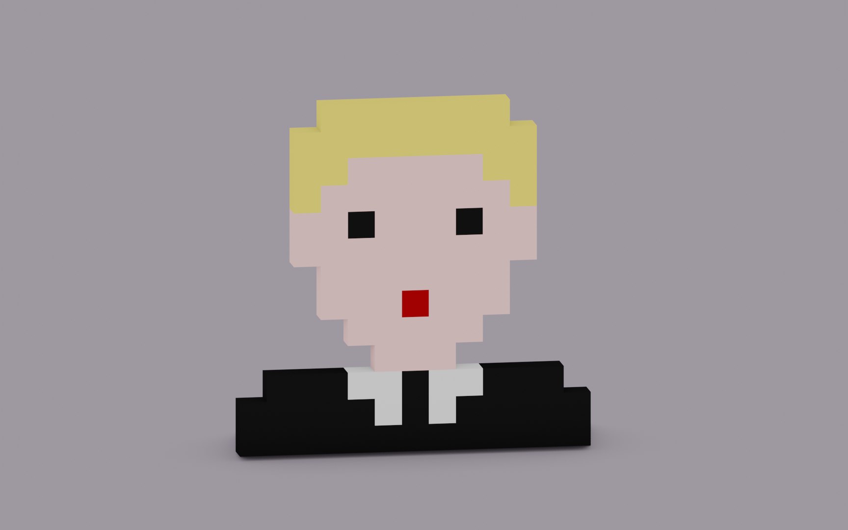 Avatars Business People Low Poly 8 Bit Icons 3D - TurboSquid 1945623