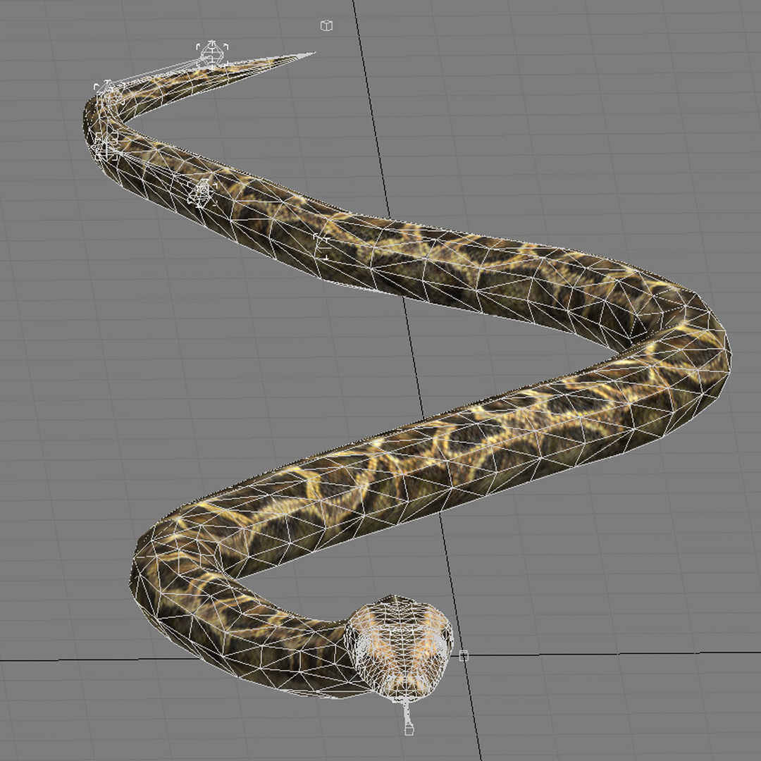 3ds max reptile snake python