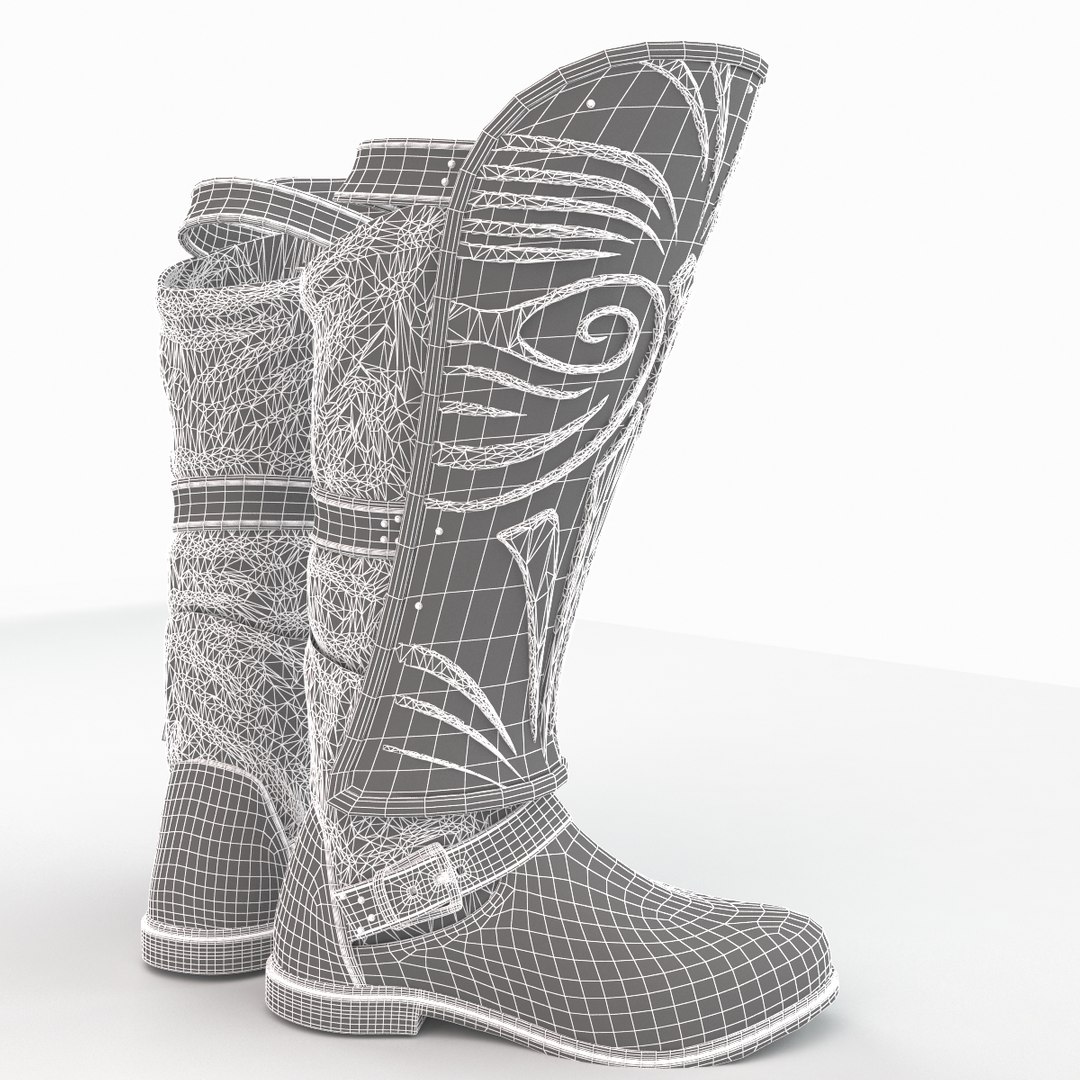 3d armor boots model