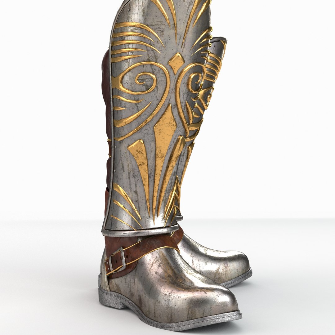 3d armor boots model