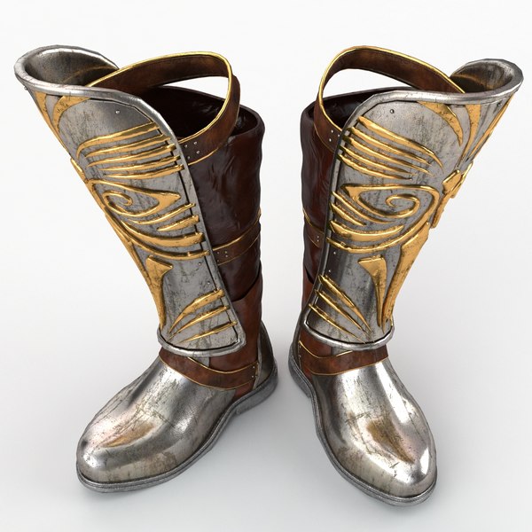 3d armor boots model