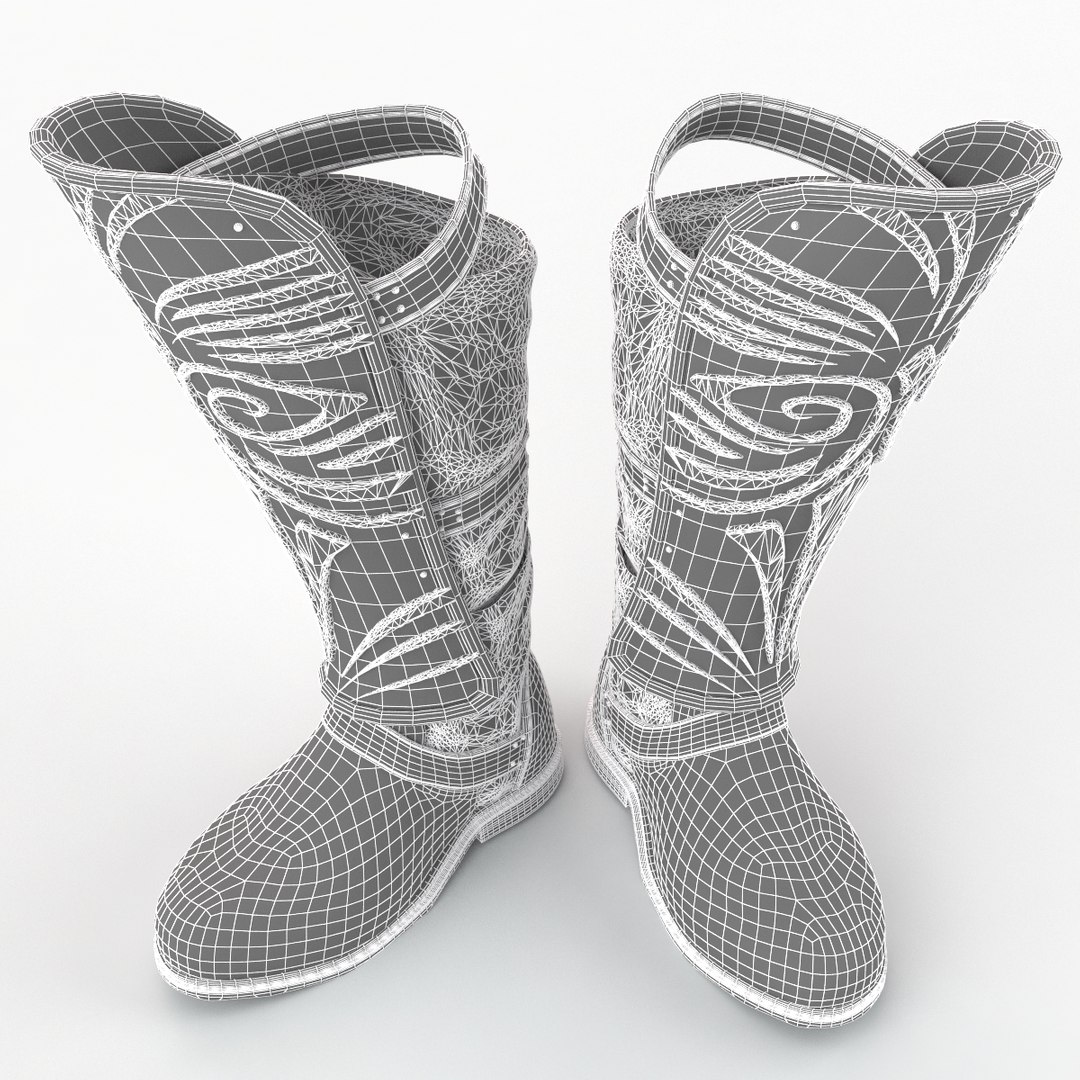 3d armor boots model