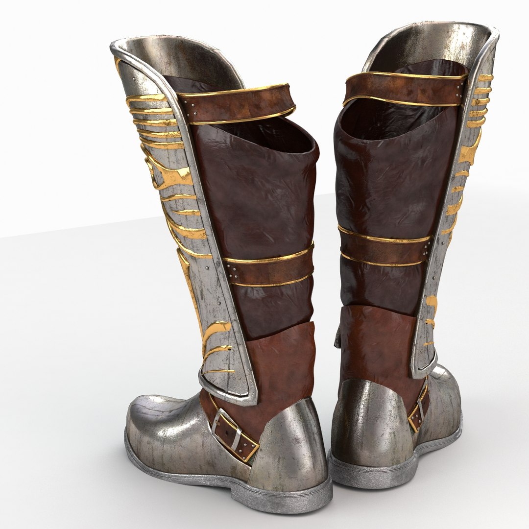 3d armor boots model