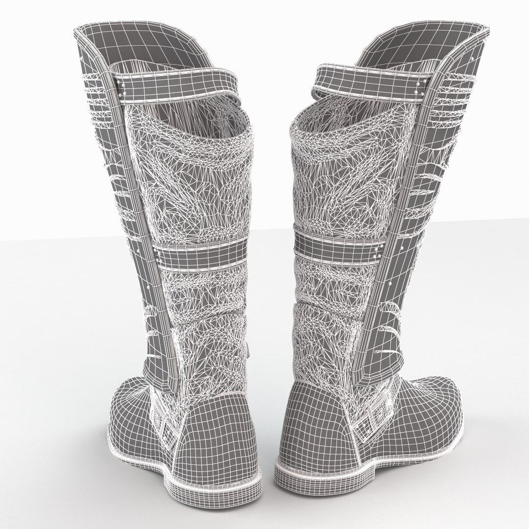 3d armor boots model