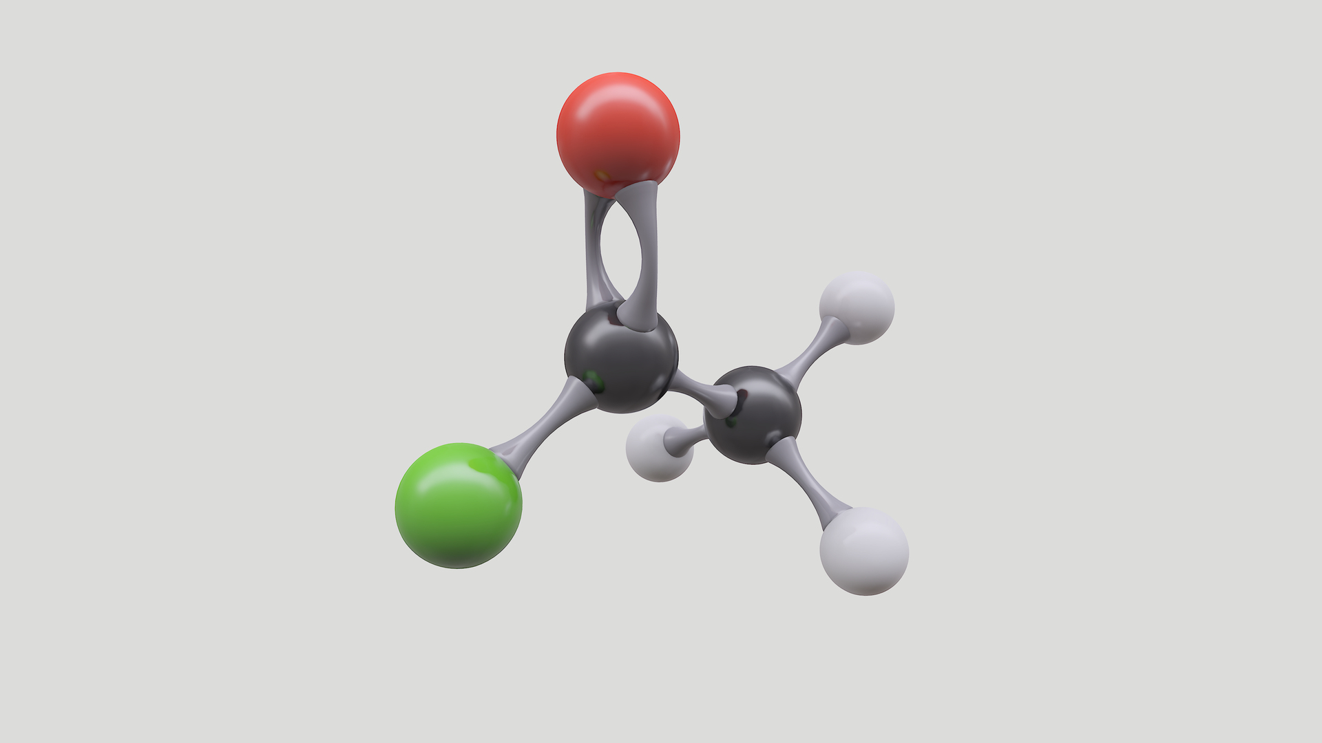 3D Acetyl Chloride Molecule With PBR 4K 8K - TurboSquid 1941575