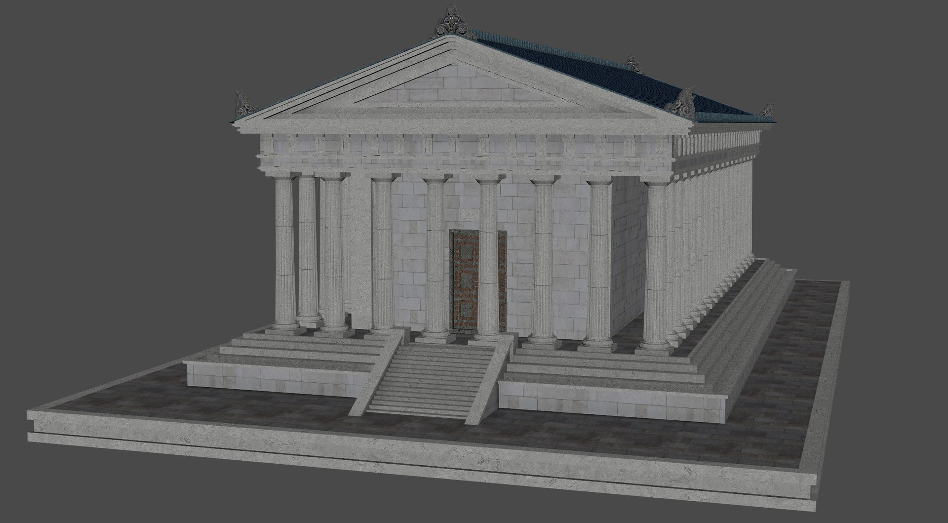 Big Classic Temple 3D Model - TurboSquid 2395622