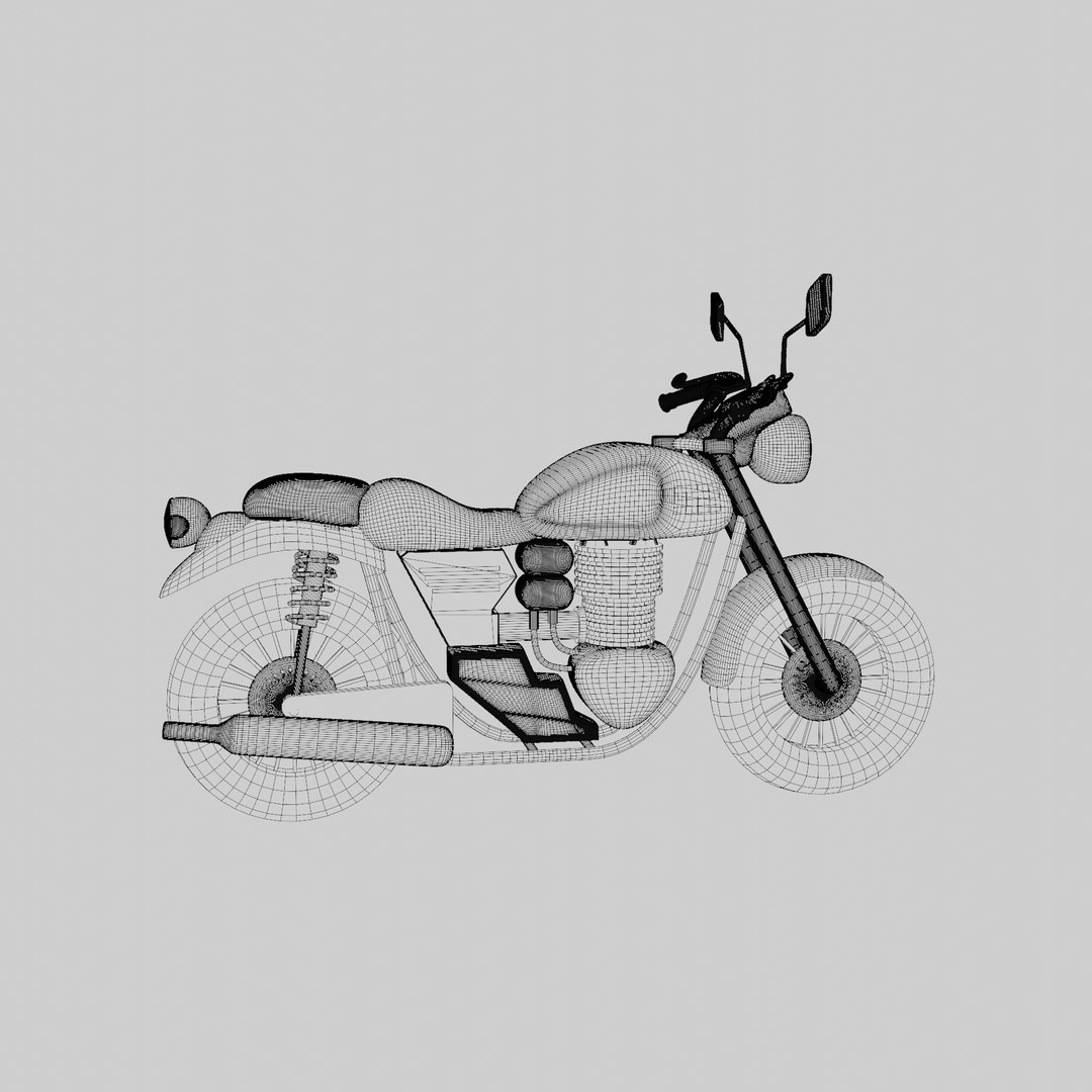 3D Stylized Motorcycle Model - TurboSquid 2170403