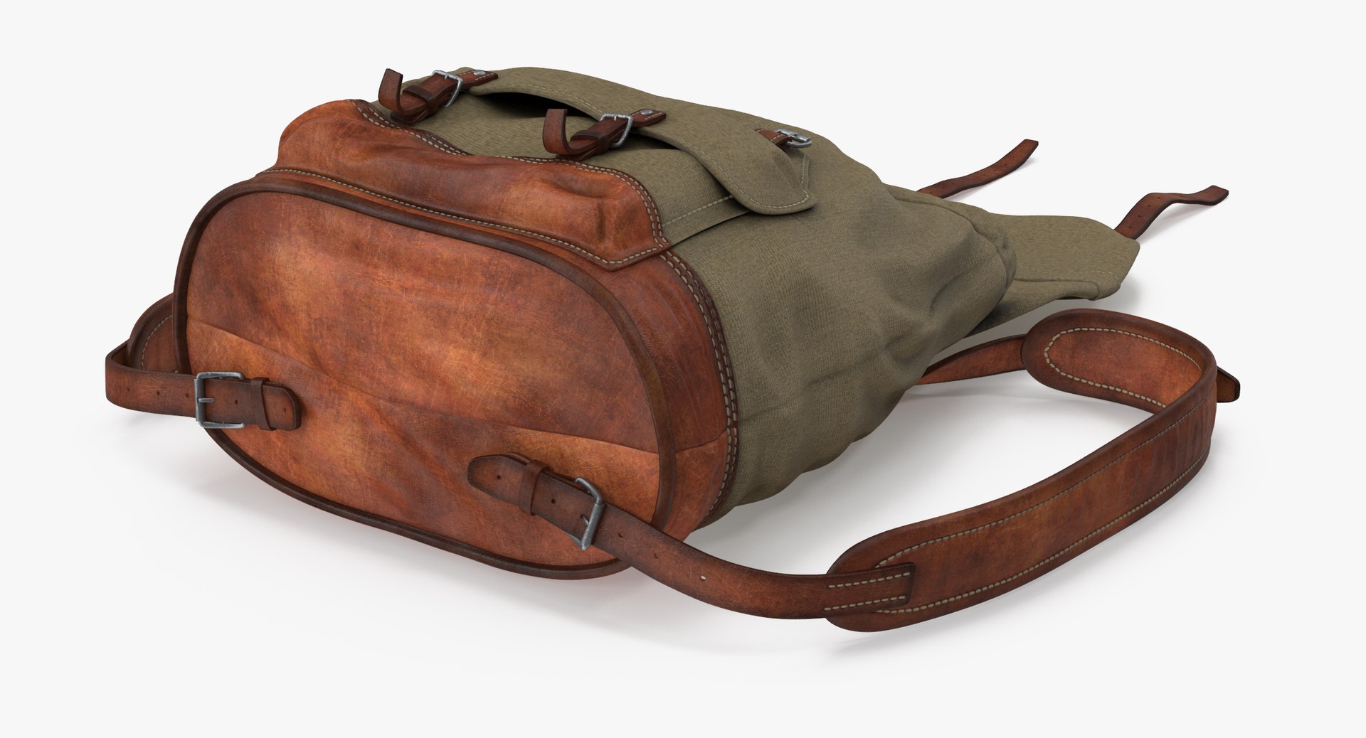 3d Model Open Travel Backpack