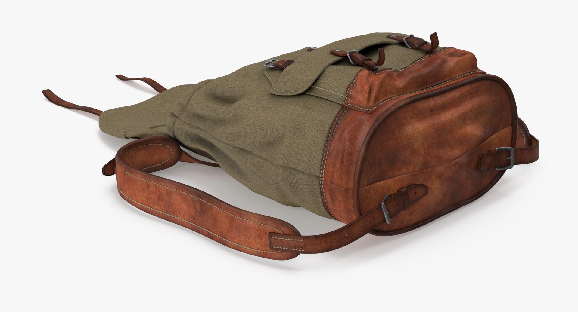 3d Model Open Travel Backpack