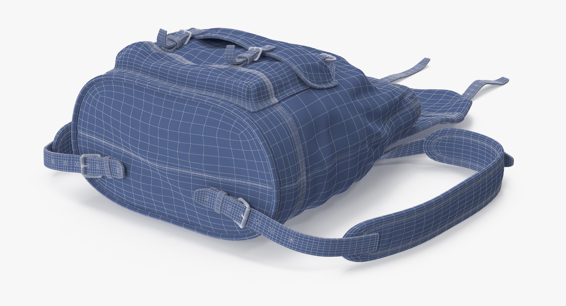 3d Model Open Travel Backpack