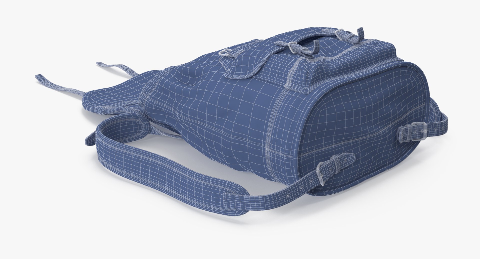 3d Model Open Travel Backpack