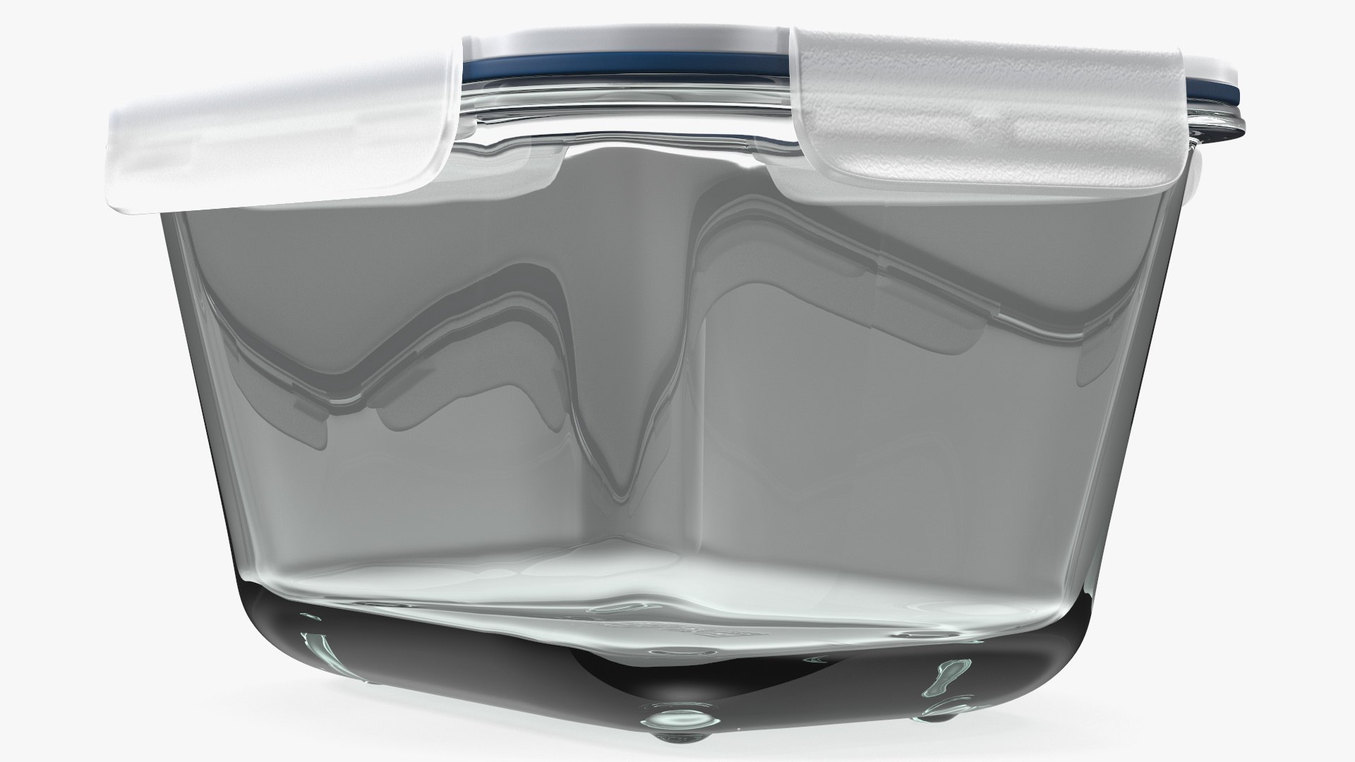 Rectangular Glass Clip Lock Food Container 1800ml 3D model - TurboSquid ...