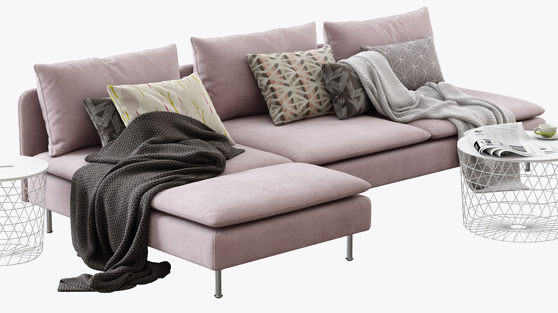 3D Model Ikea Soderhamn Sofa Series - TurboSquid 1300221