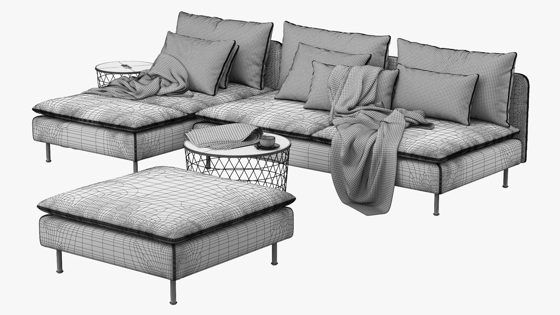 3D model ikea soderhamn sofa series - TurboSquid 1300221