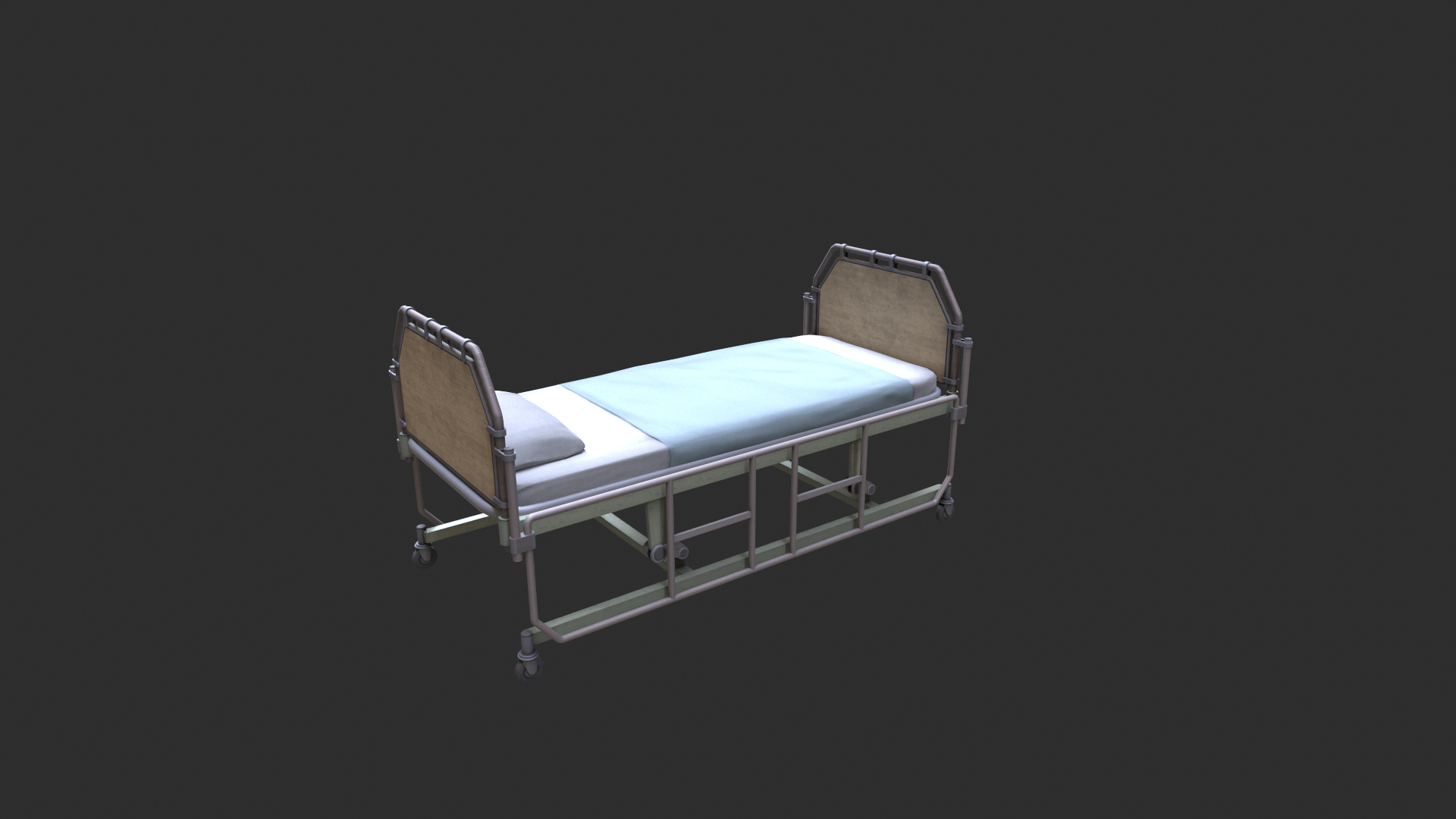 3D Hospital Bed Model - TurboSquid 2373577