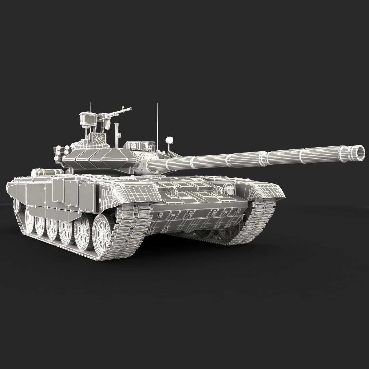 realistic battle tank t-90 3d max