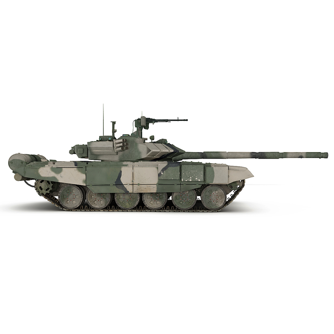 realistic battle tank t-90 3d max
