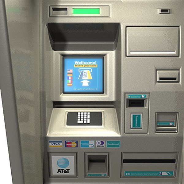 cash machine atm 3d model