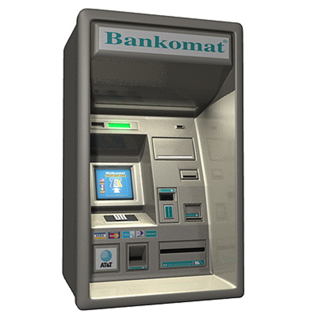 cash machine atm 3d model