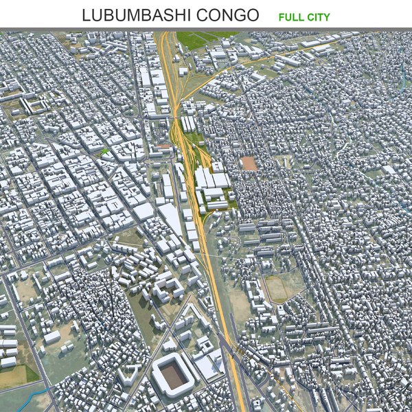 3D модель Lubumbashi Congo - TurboSquid 2113139