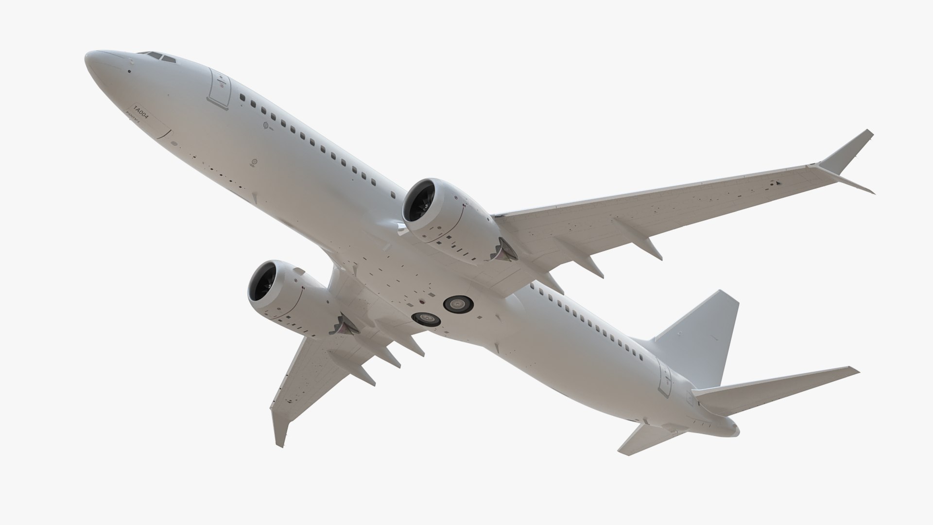 White Aircraft Boeing 737 MAX 8 In Flying 3D Model - TurboSquid 2328221