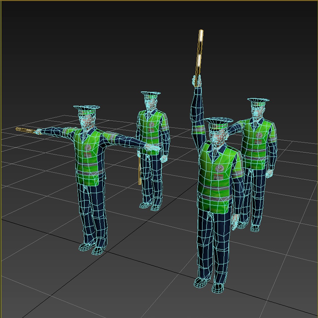 Policeman Police 3d Model