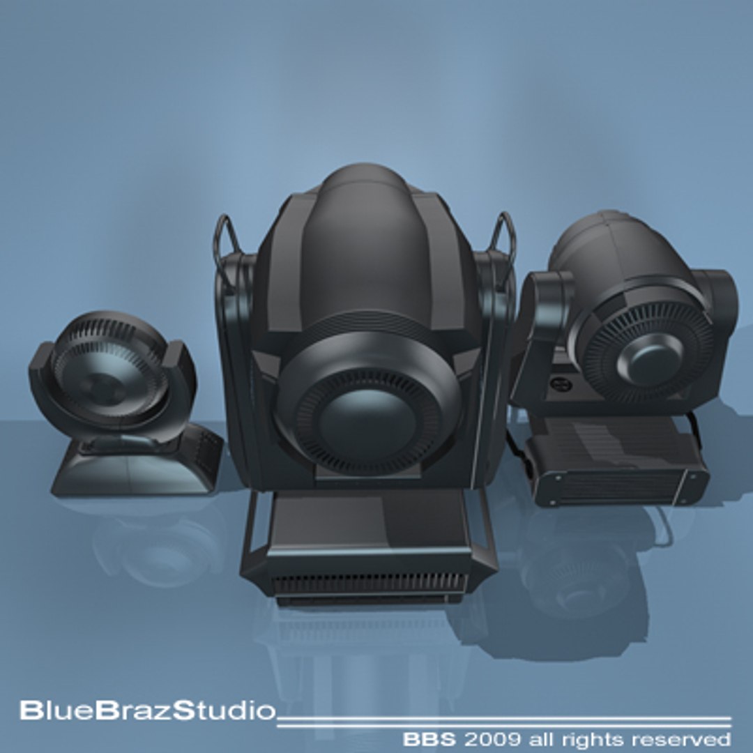 3d Model Moving Heads Spot Light