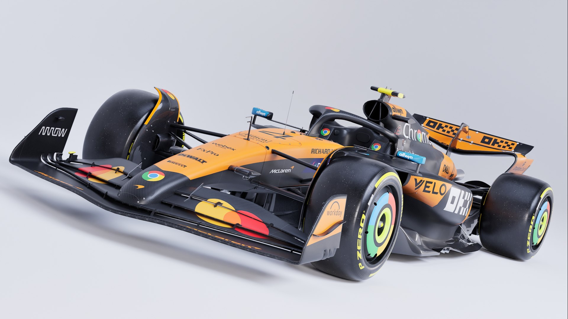 F1 2025 Mclaren MCL39 Formula 1 Race Car Low-poly 3D Model 3D Model ...
