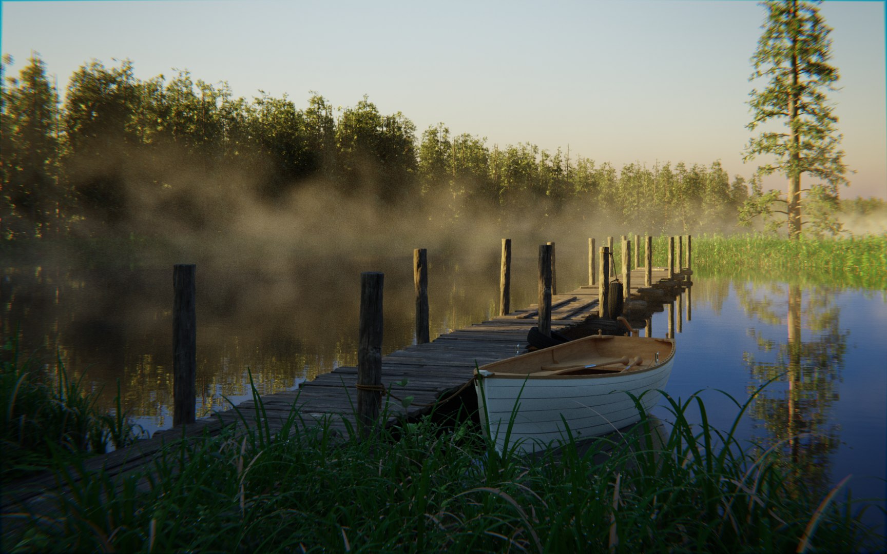 Forest Lake 3d Scene 3D - TurboSquid 2149208