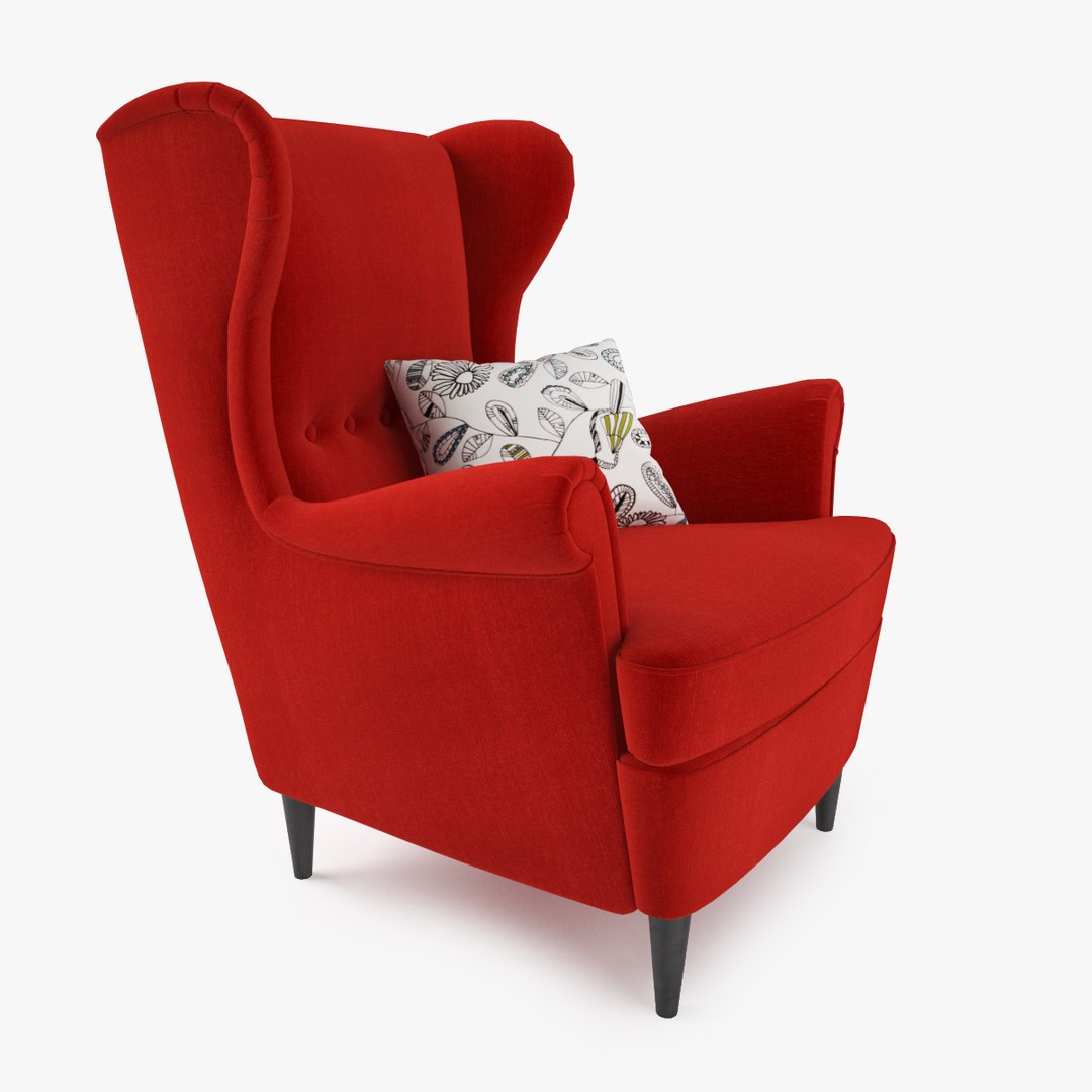 3d Model Ikea Strandmon Wing Chair