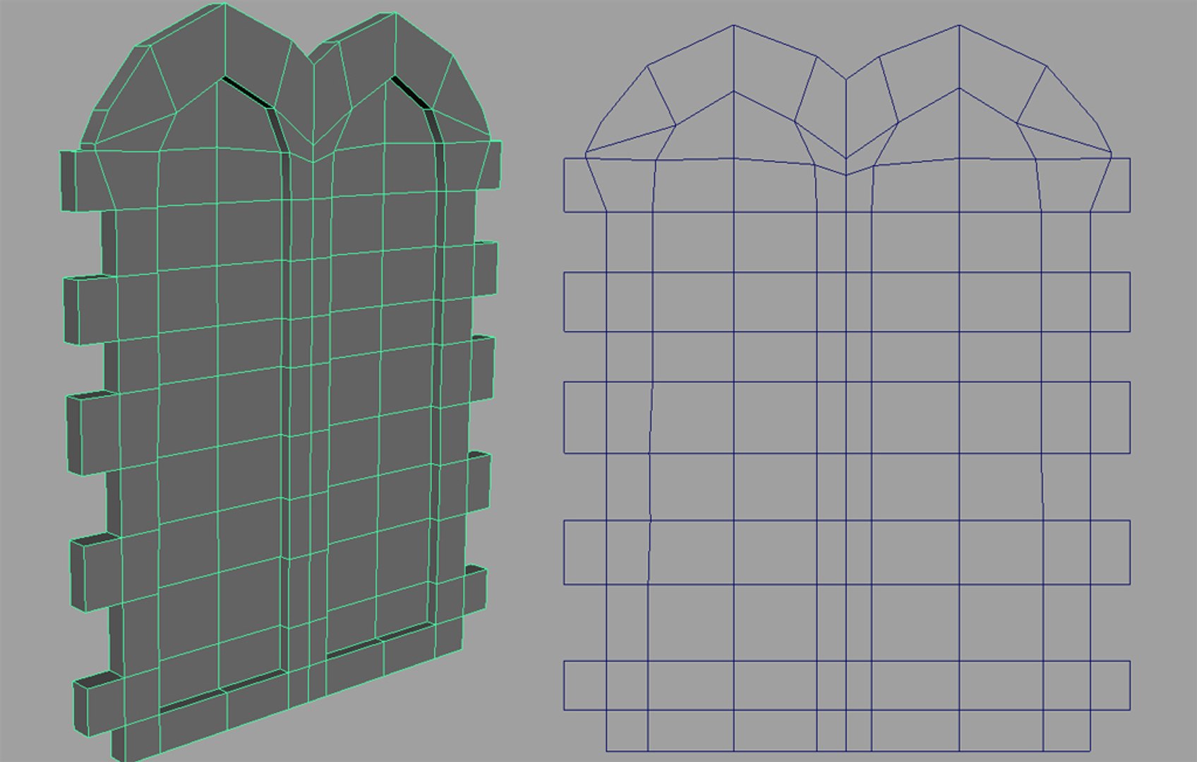 3d Tall Victorian Window