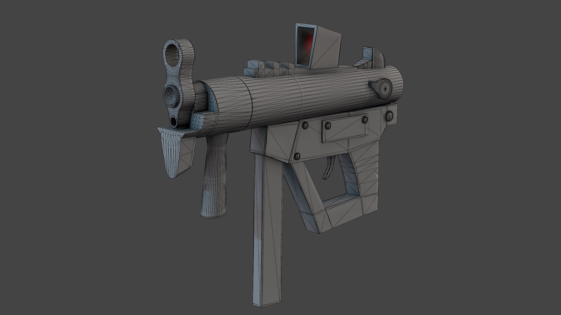 3D Model Stylized Revolver Metallic - TurboSquid 1297853