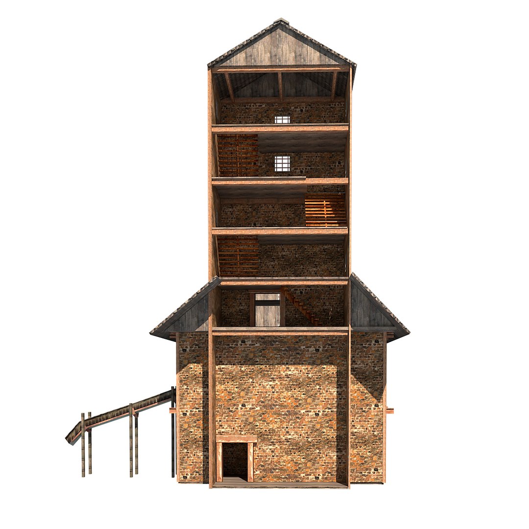 3D old barn model - TurboSquid 1166104
