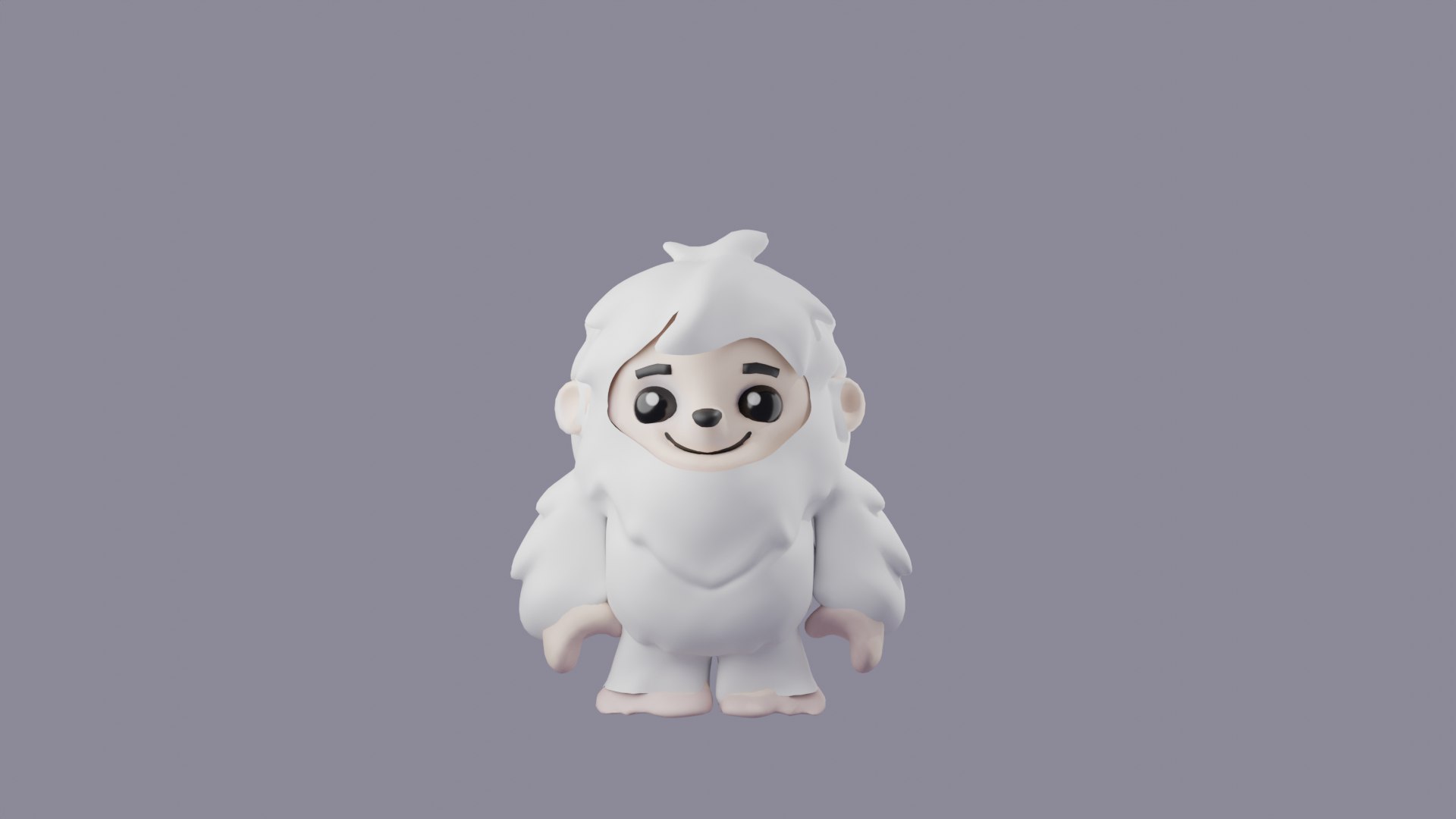 Stylized 3D Character Model Yeti 3D - TurboSquid 2266677