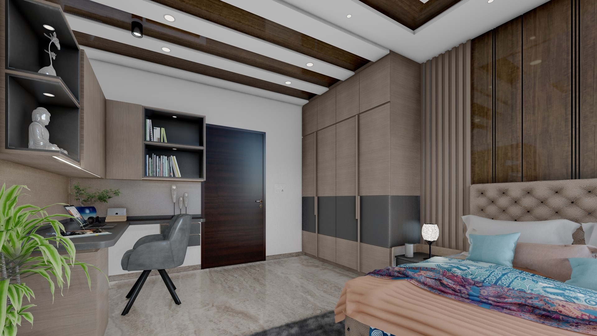 3D Bedroom SketchUp File Model - TurboSquid 2206587