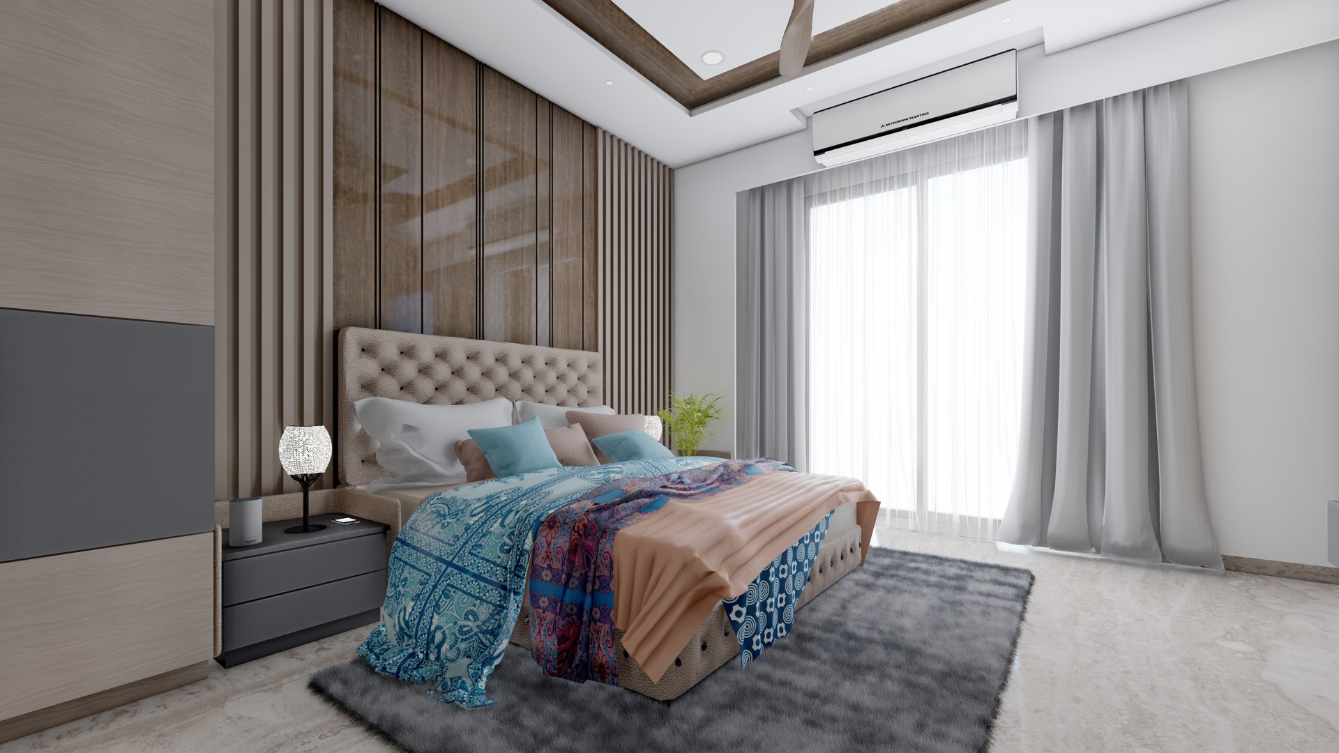 3D Bedroom SketchUp File Model - TurboSquid 2206587