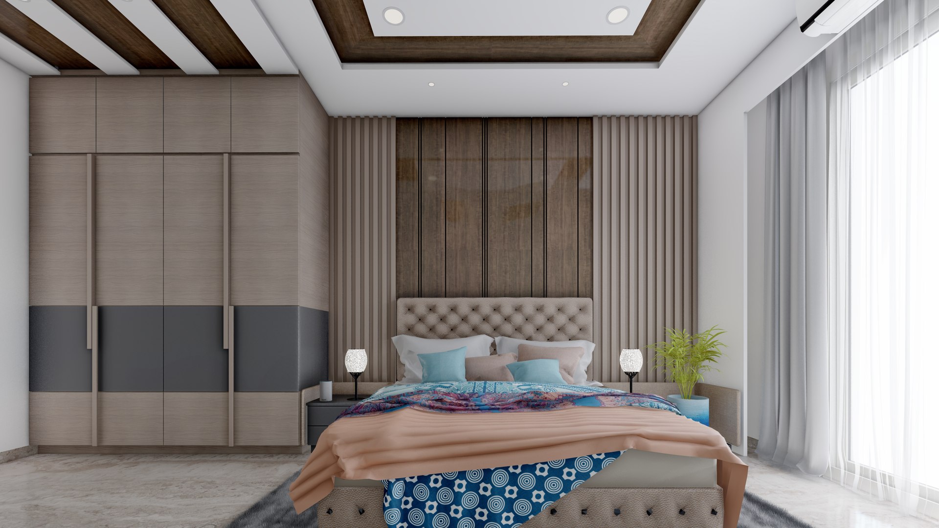 3D Bedroom SketchUp File Model - TurboSquid 2206587